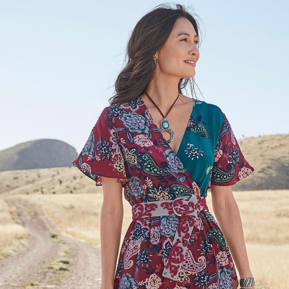 Sundance | Dresses | Sundance Surplice Floral Dress | Poshmark